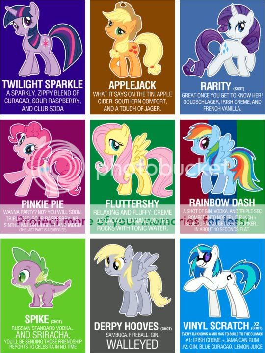 My little pony cocktail/shot recipes! | UK of Equestria