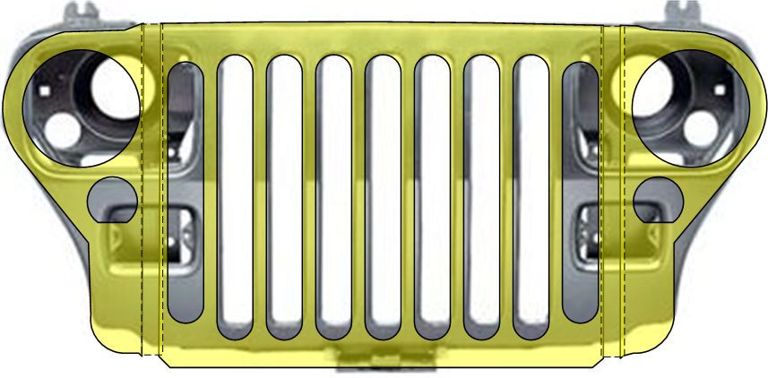 YJ Grille on TJ | Jeep Wrangler Forum