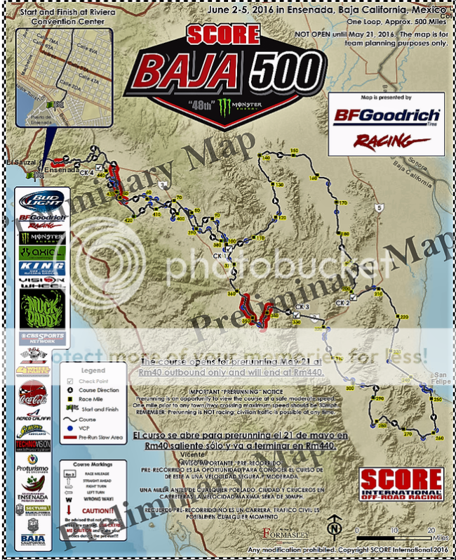 2016 Baja 500 Map | Tacoma World