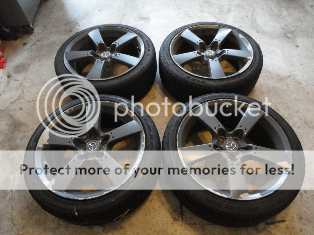 RX8 wheels w/tires $250 picked up Central NJ | Mazda3 Forums
